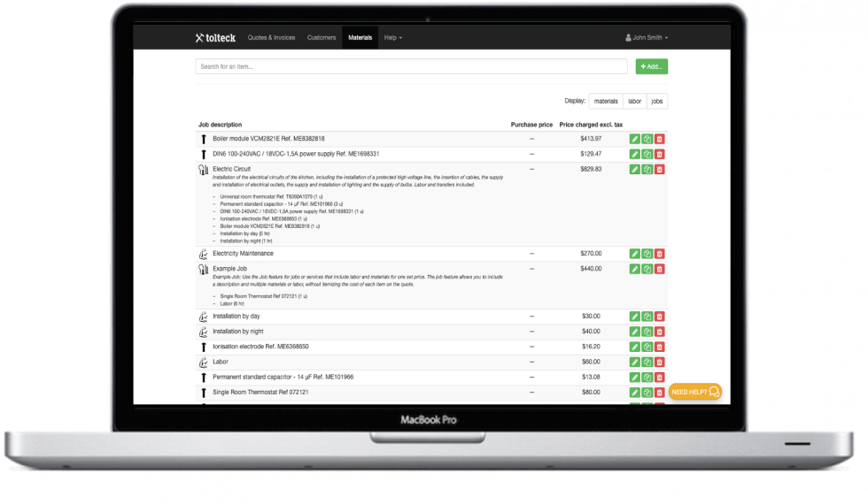 Tolteck | The best quoting and invoicing software for construction